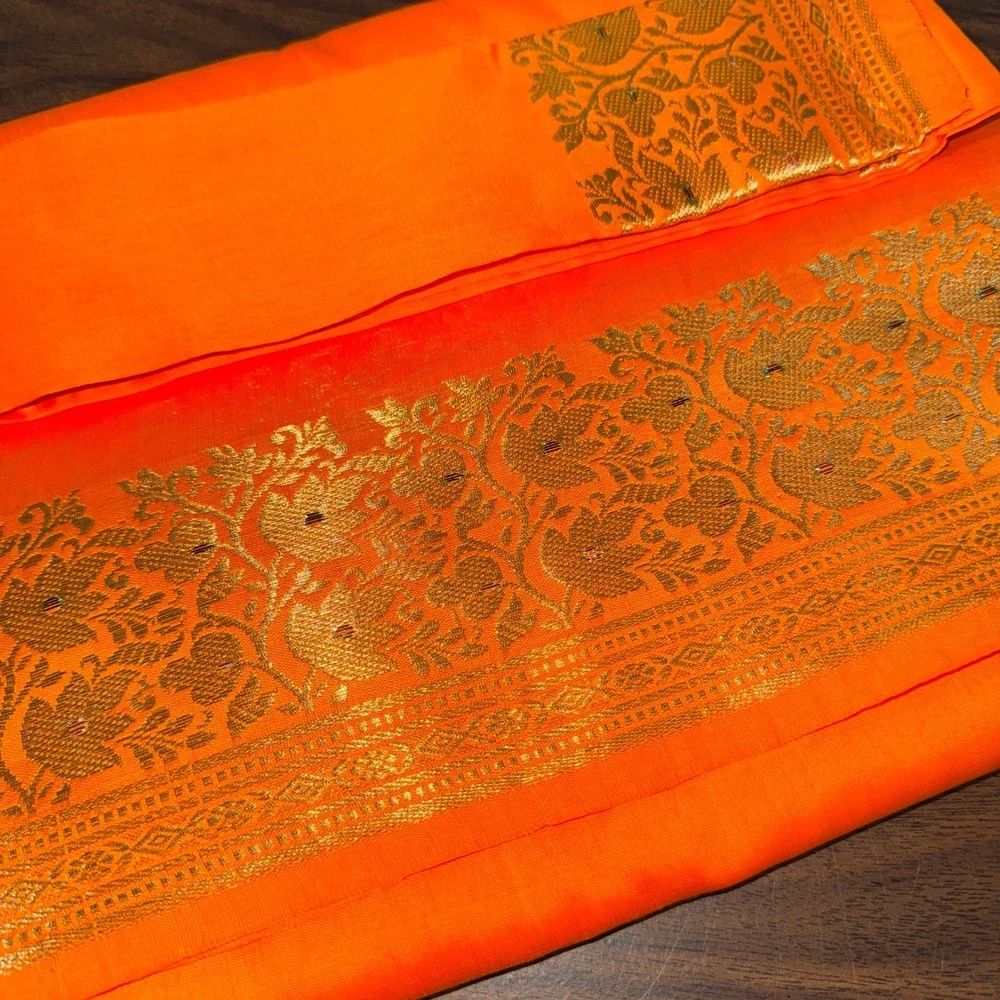 The Unbranded Brand | Sarees | New Indian Womens Brocade Artartificial ...